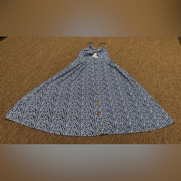 Dresses | Euc Womens Ecowish M Blue Sundress Bow Tie Chest Dress Flare ...